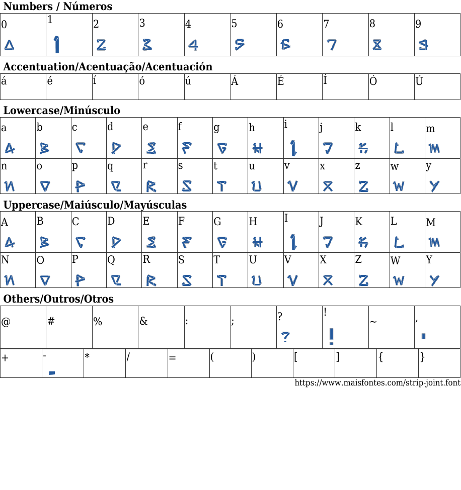 Strip joint: Free Font Download | MaisFontes