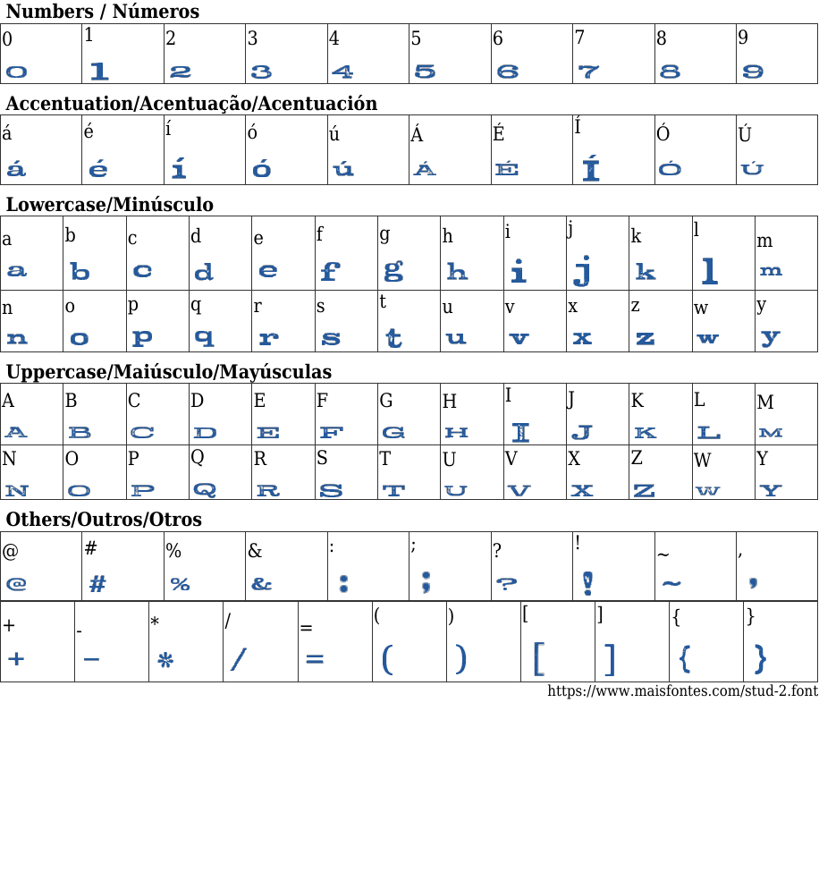 Stud: Free Font Download | MaisFontes