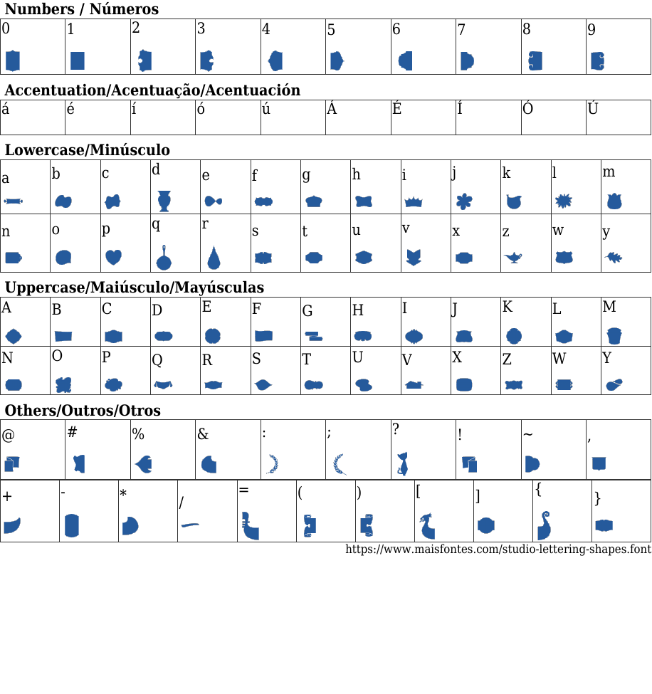 Studio Lettering Shapes: Free Font Download | MaisFontes