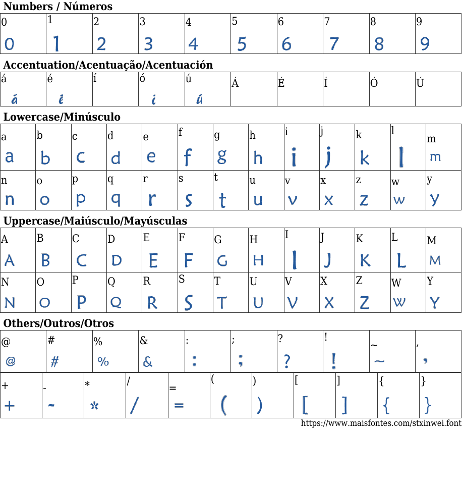 STXinwei：免费字体下载 | MaisFontes