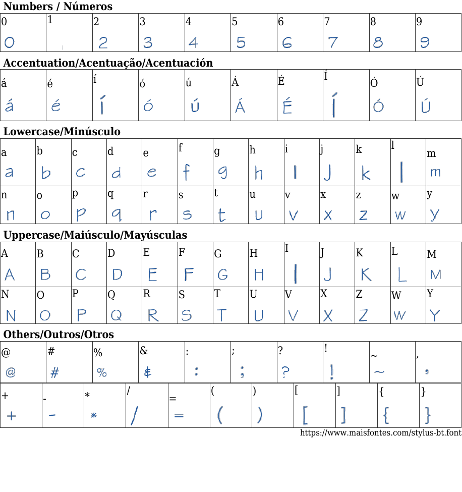 Stylus BT: Free Font Download | MaisFontes