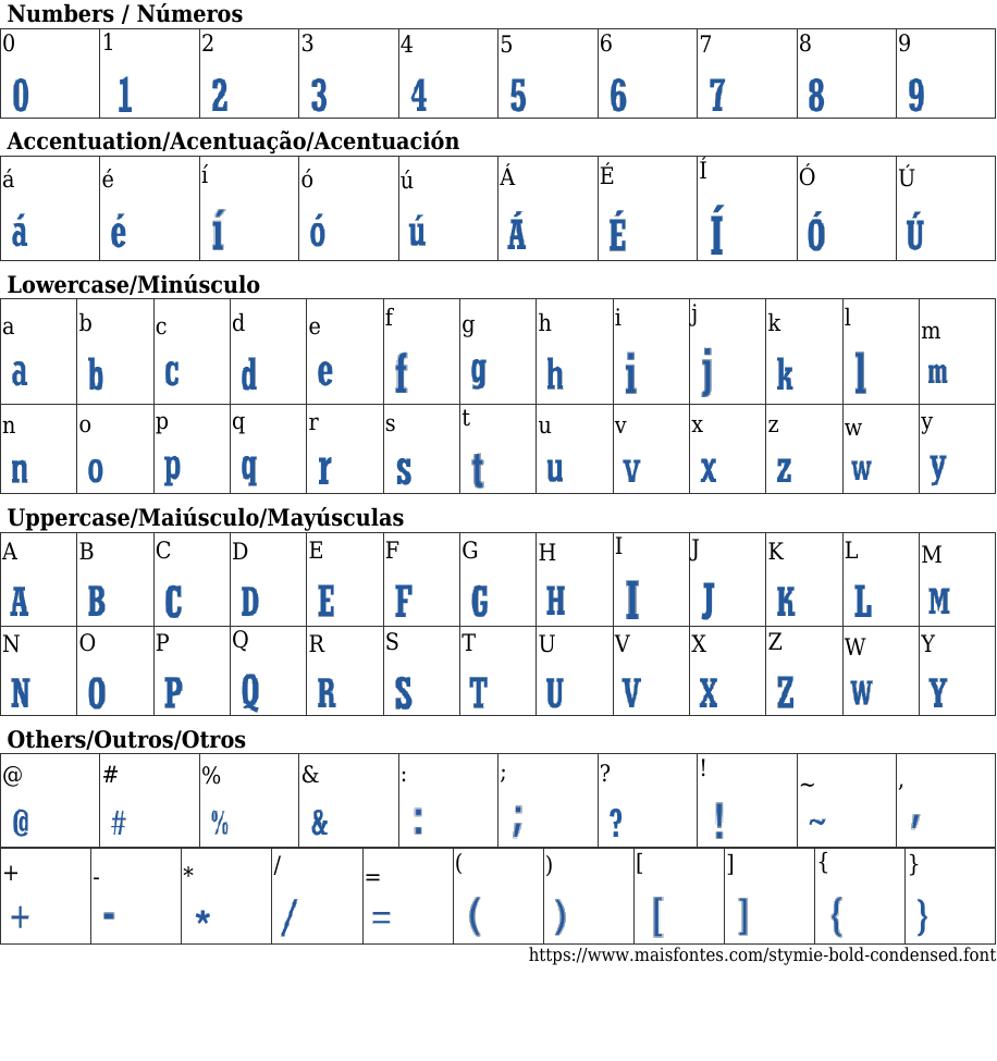 Stymie Condensed Bold: Free Font Download | MaisFontes