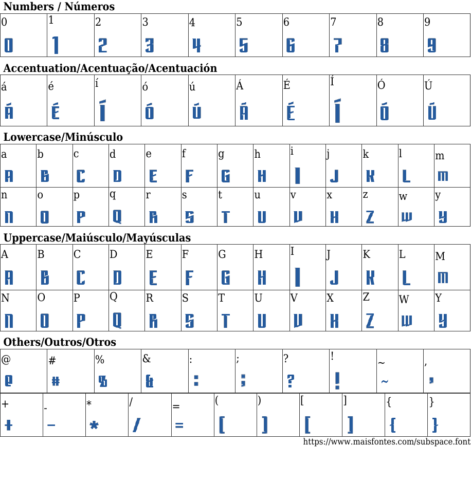 Subspace: Baixar Fonte Grátis | MaisFontes