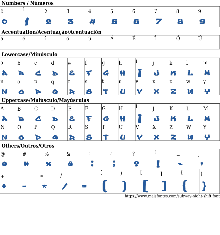 Subway night shift: Baixar Fonte Grátis | MaisFontes