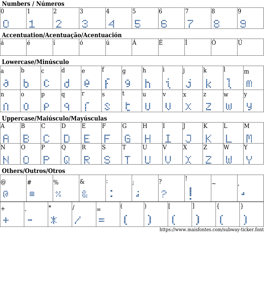 Subway Ticker: Free Font Download | MaisFontes