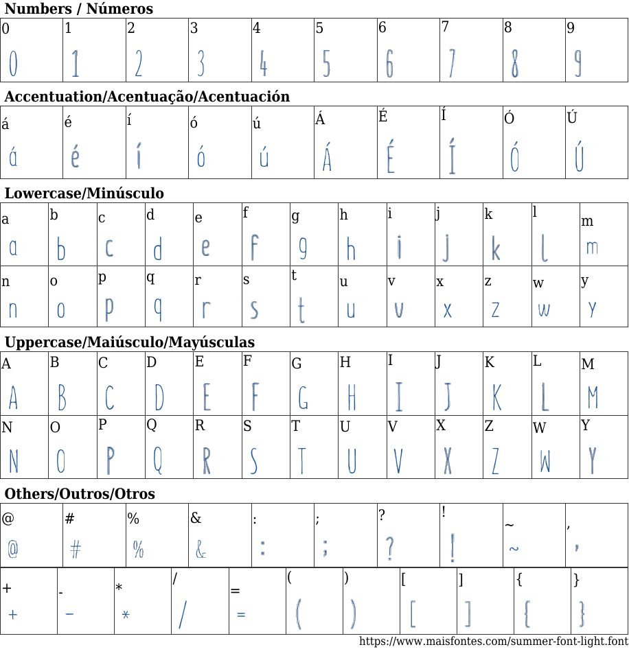 Summer Font Light Font: Free Download | MaisFontes