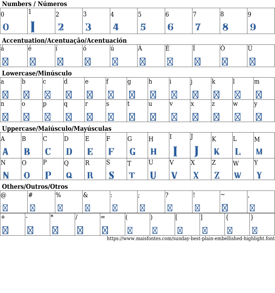 SUNDAY BEST PLAIN EMBELLISHED HIGHLIGHT: Free Font Download | MaisFontes
