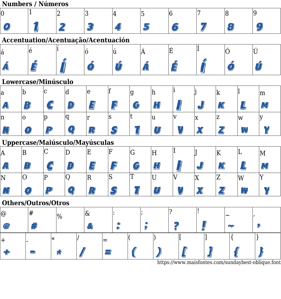 SundayBest Oblique Font: Free Download | MaisFontes