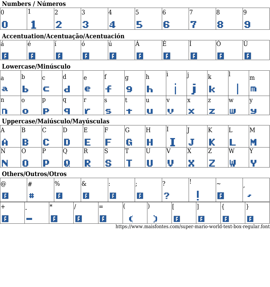 Super Mario World Text Box Regular: Free Font Download | MaisFontes