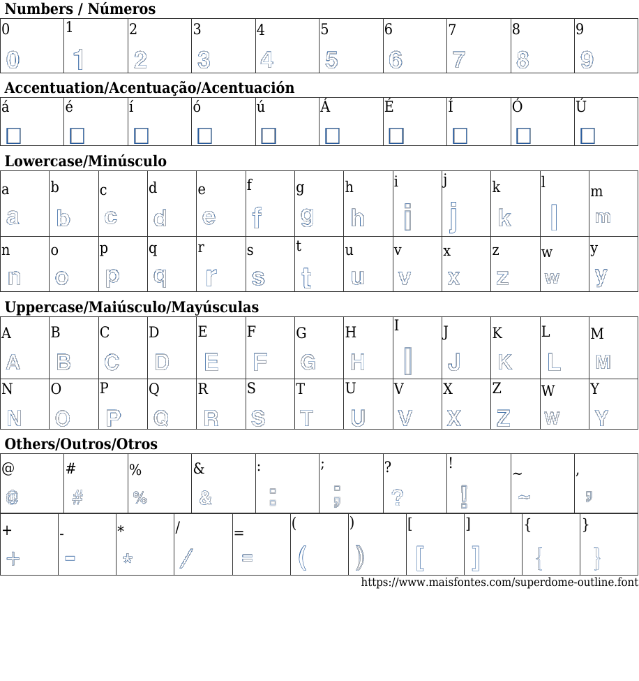 Super Dome Outline: Free Font Download | MaisFontes