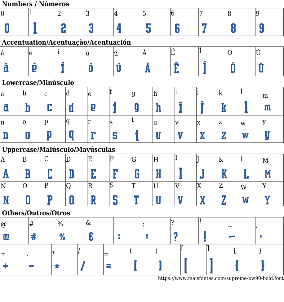 SUPREME BW90 Bold: Free Font Download | MaisFontes