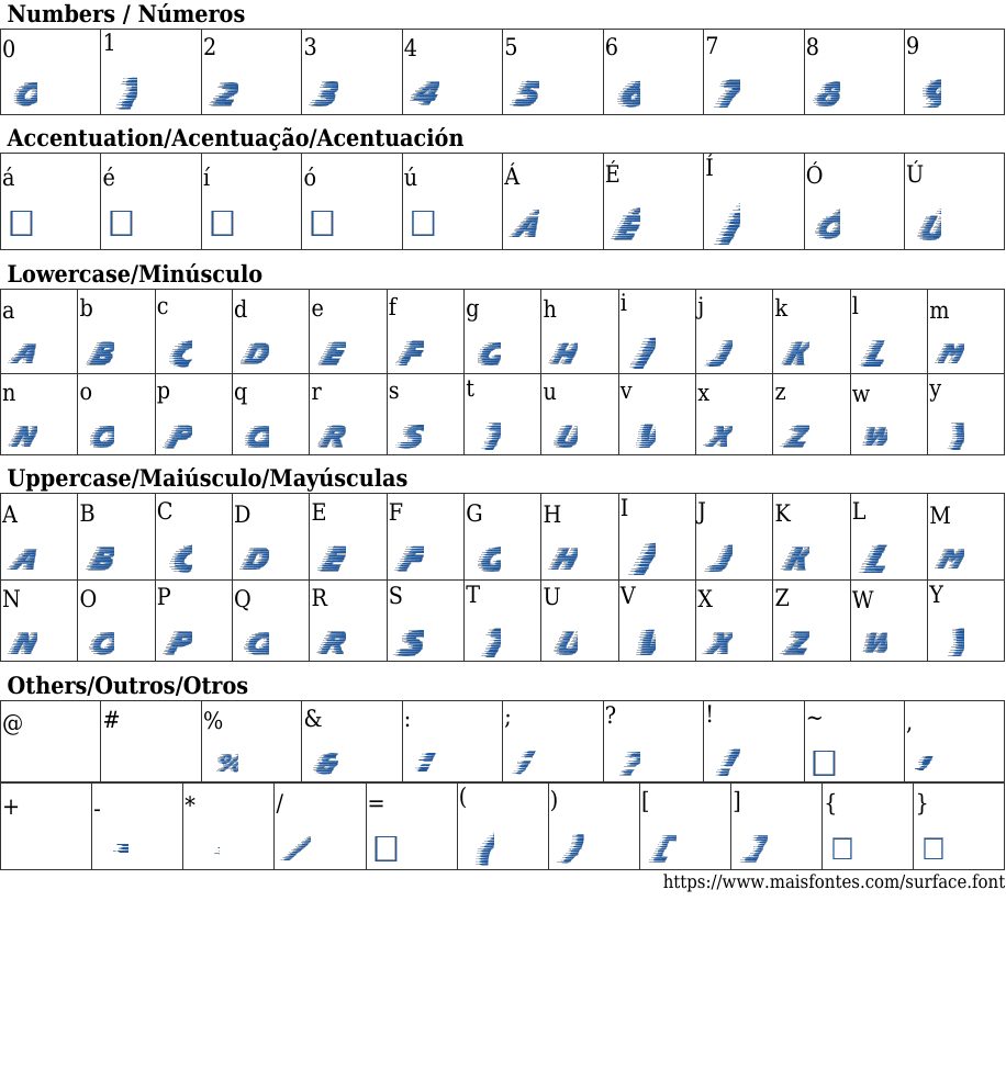 Surface: Free Font Download | MaisFontes