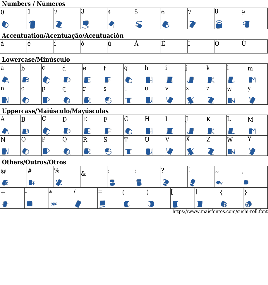 Sushi Roll: Free Font Download | MaisFontes