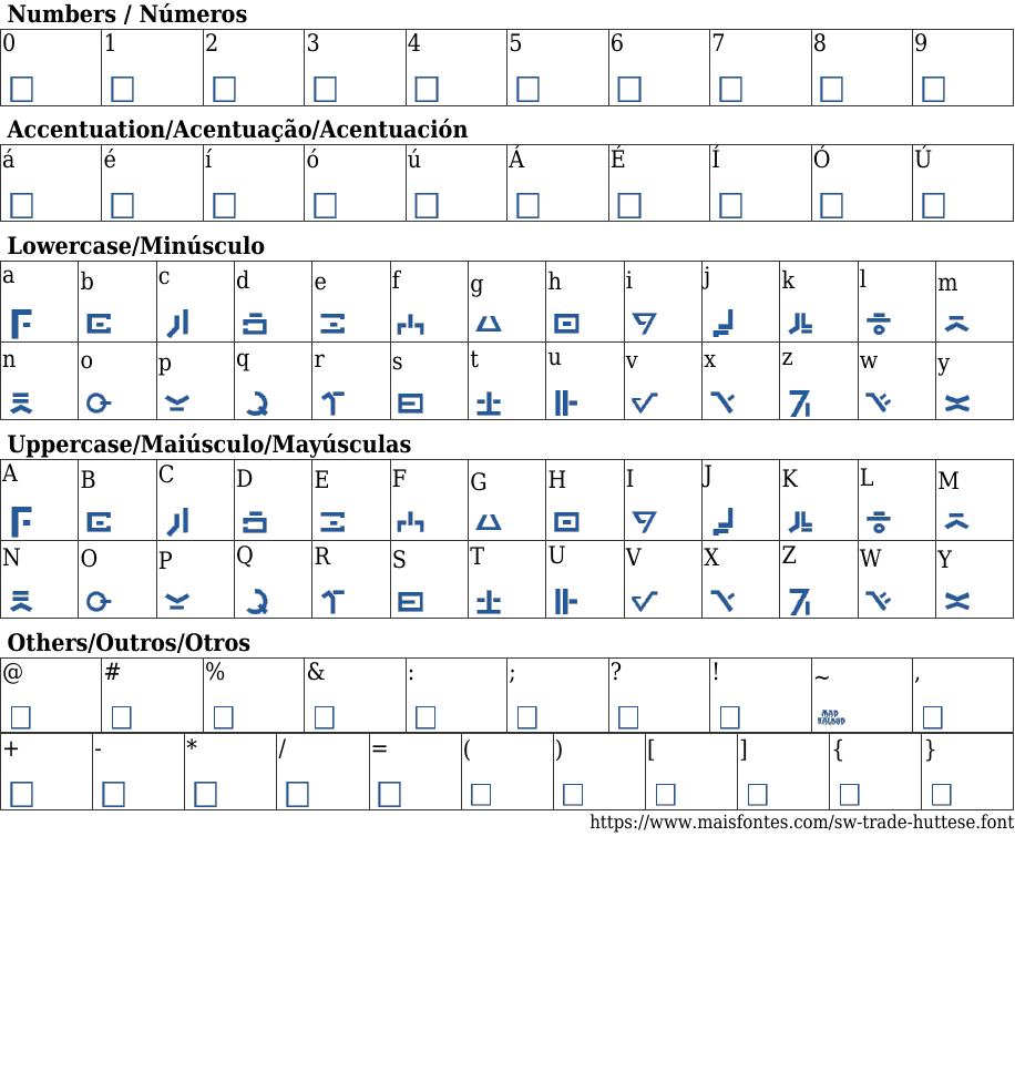 SW trade Huttese: Free Font Download | MaisFontes
