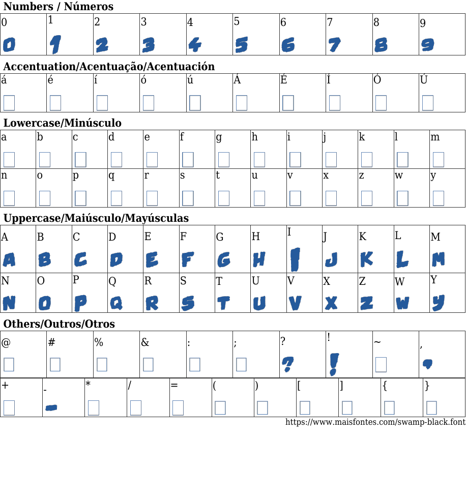 SWAMP BLACK: Free Font Download | MaisFontes