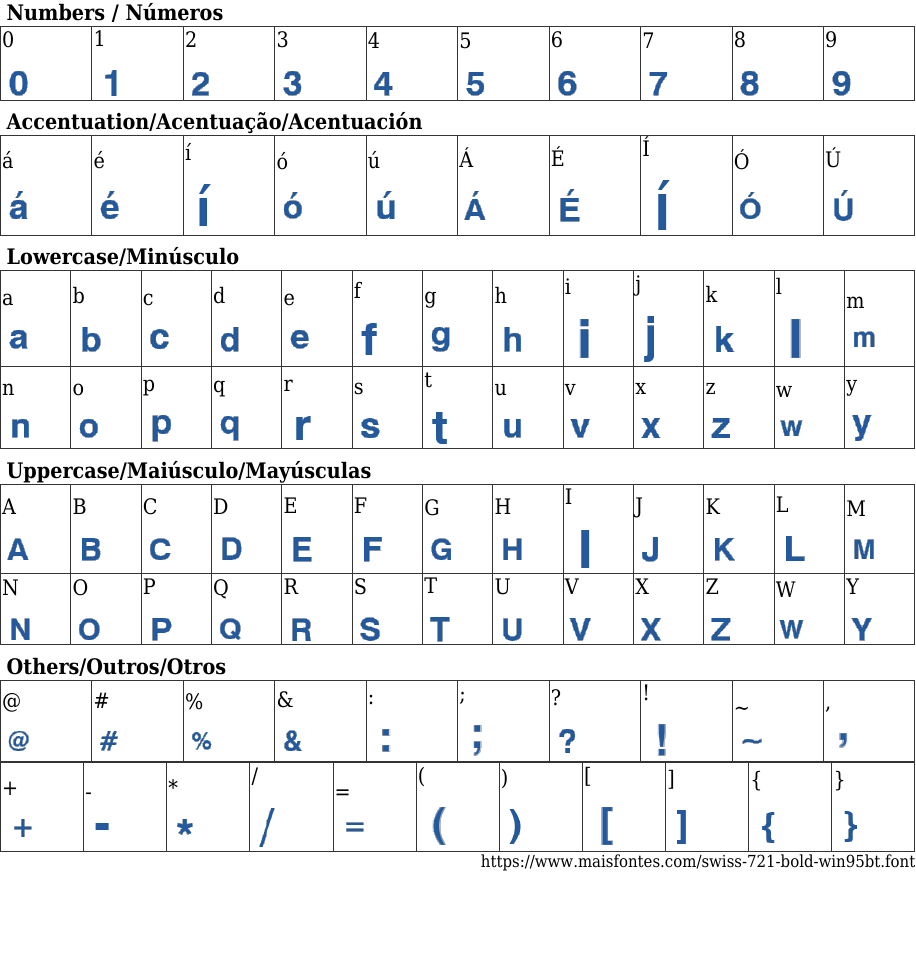 Swiss 721 Win95BT Bold: Free Font Download | MaisFontes
