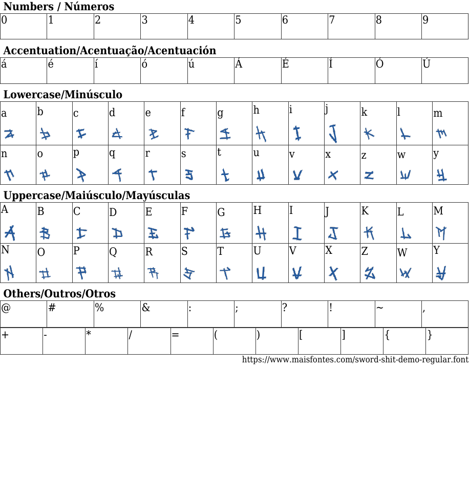 Sword Shit DEMO Regular: Baixar Fonte Grátis | MaisFontes