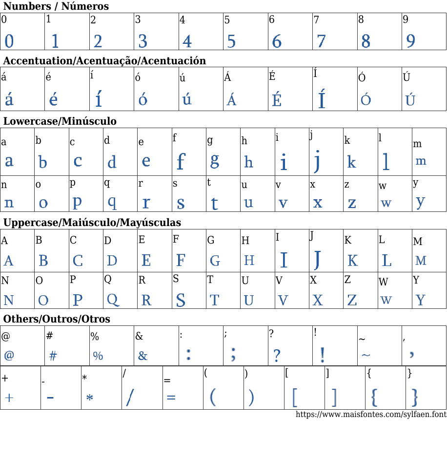Sylfaen font download | MaisFontes.com
