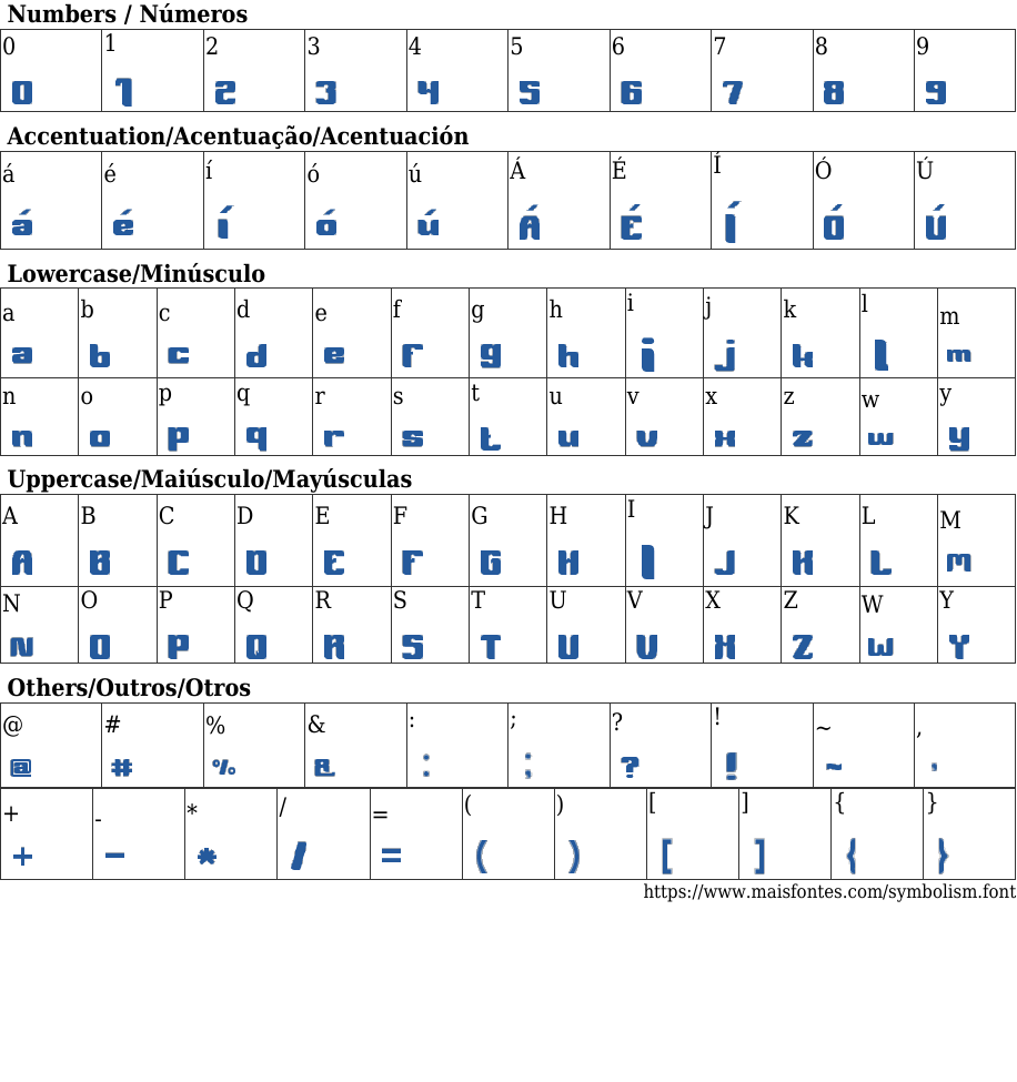 Symbolism: Free Font Download | MaisFontes