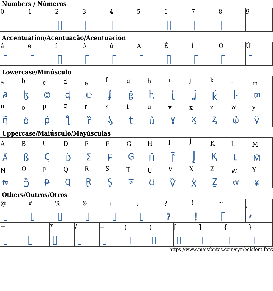 Symbols: Free Font Download | MaisFontes