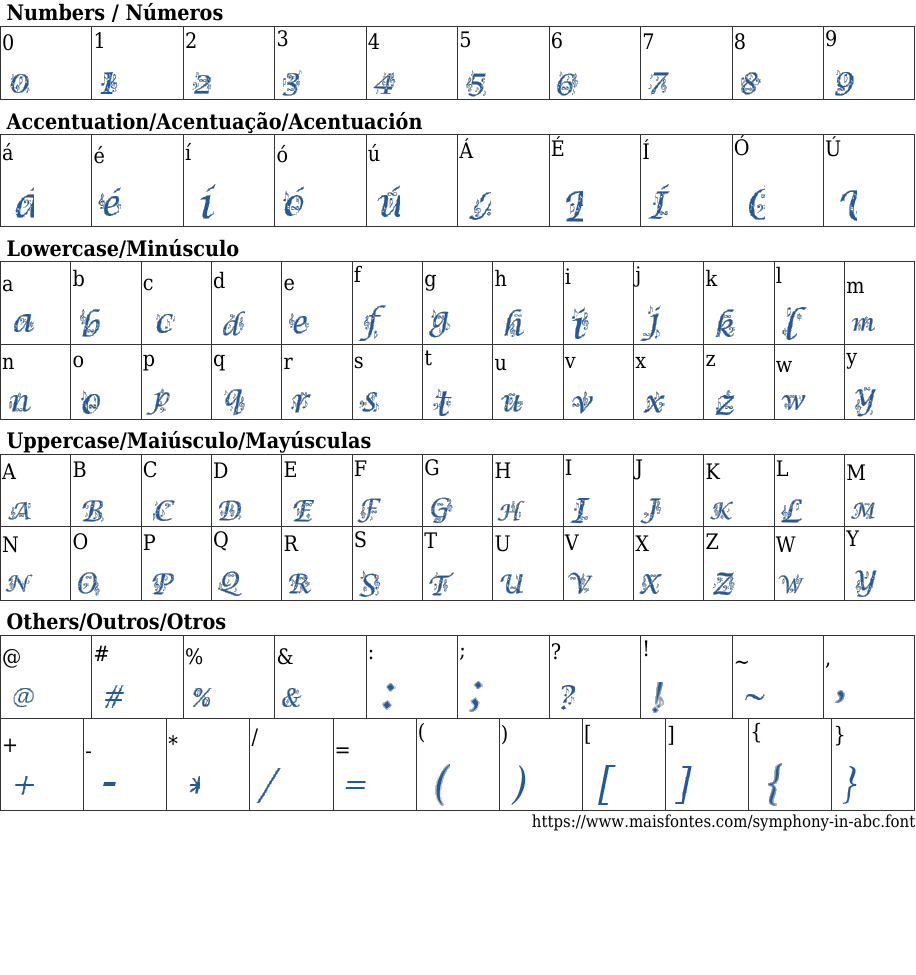 Symphony in ABC: Baixar Fonte Grátis | MaisFontes