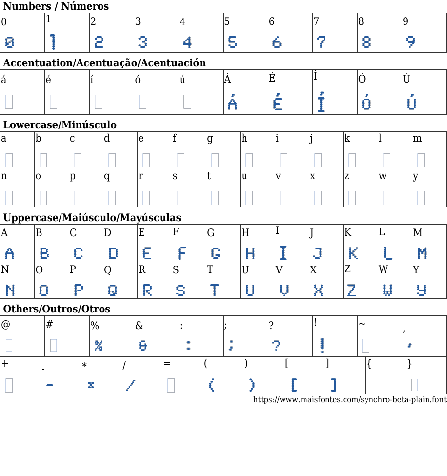 SYNCHRO BETA PLAIN CAPS: Free Font Download | MaisFontes