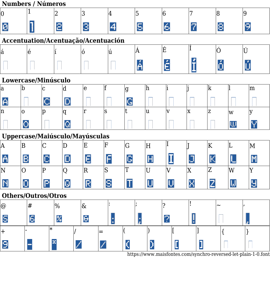 SYNCHRO REVERSED LET PLAIN CAPS: Free Font Download | MaisFontes