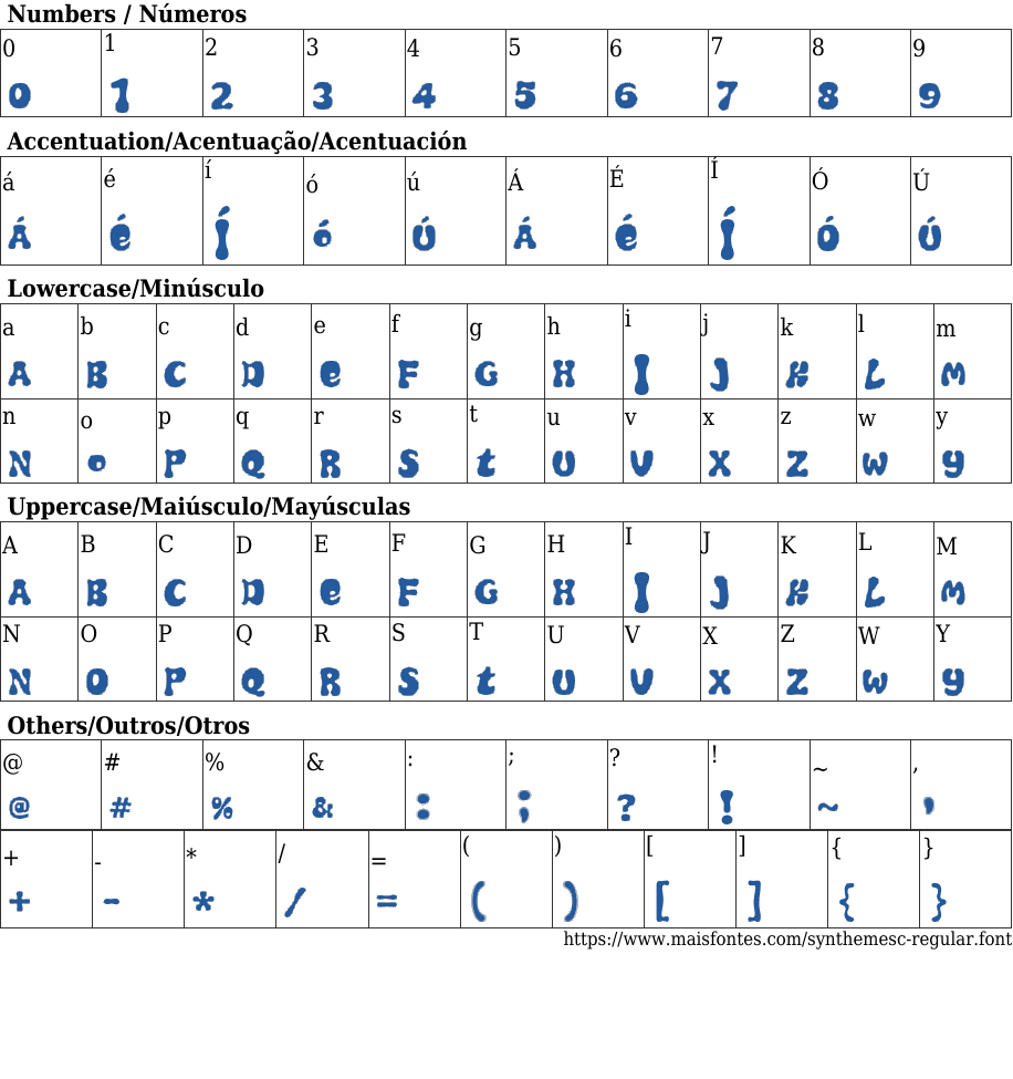 Synthemesc Regular Font: Free Download | MaisFontes