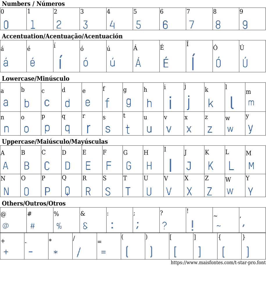 T Star Pro Font: Free Download | MaisFontes