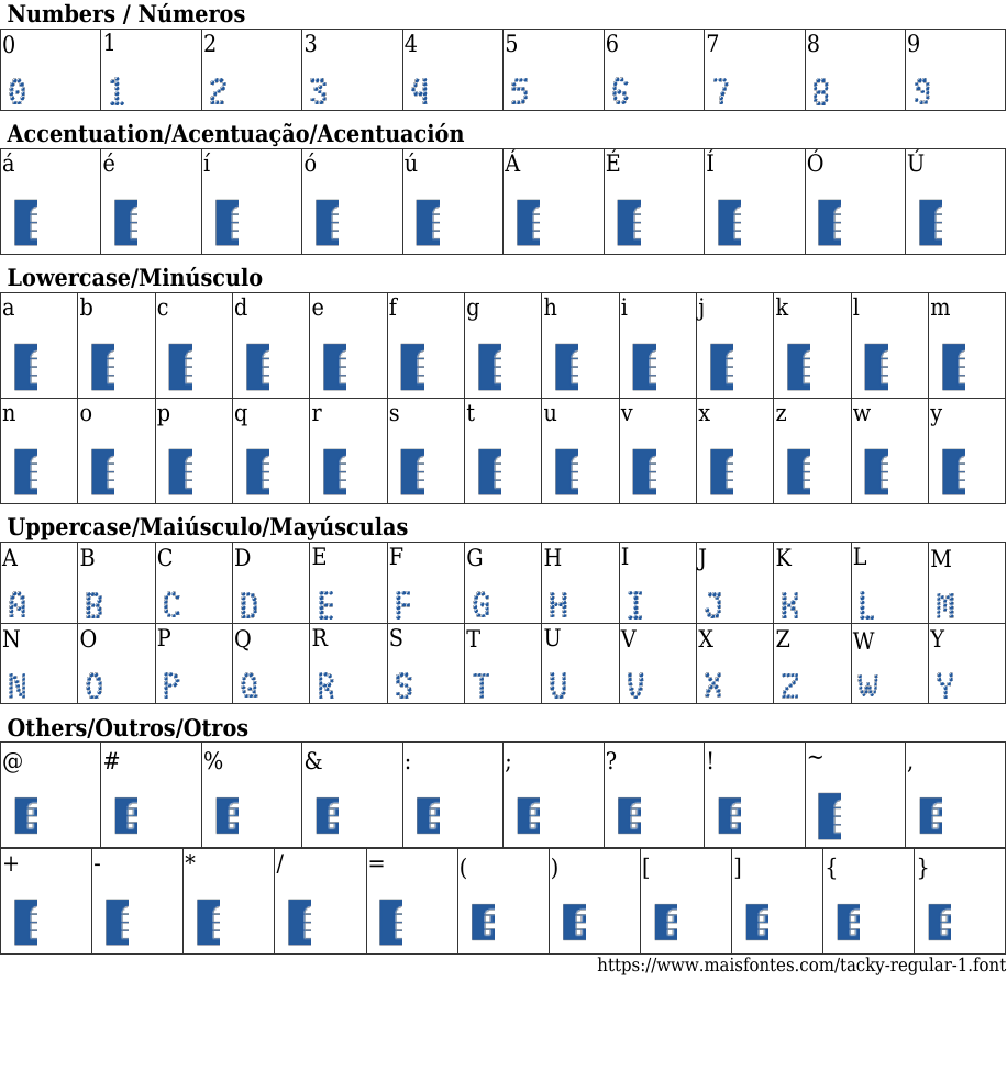 TACKY REGULAR CAPS: Baixar Fonte Grátis | MaisFontes