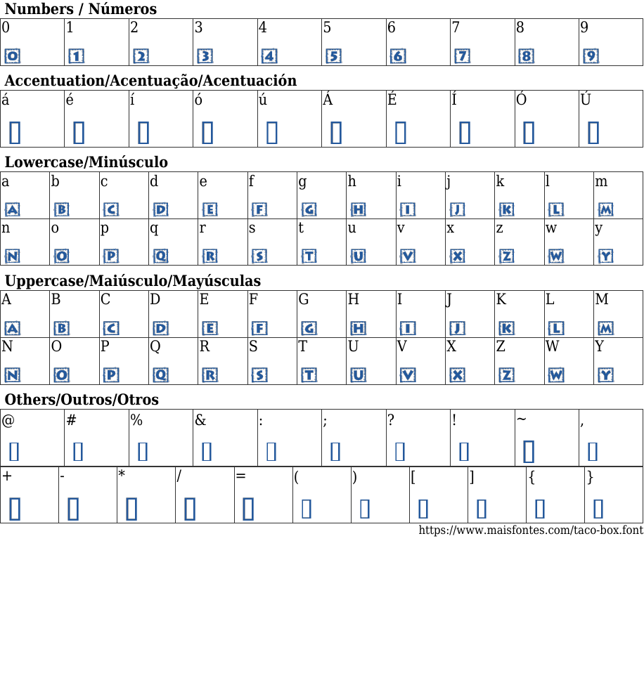 Taco Box: Free Font Download | MaisFontes