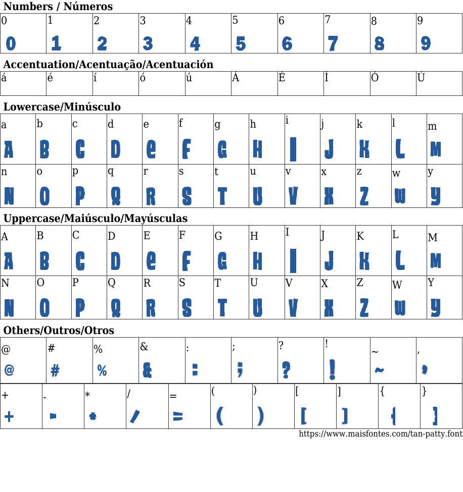 Tan Patty: Baixar Fonte Grátis | MaisFontes