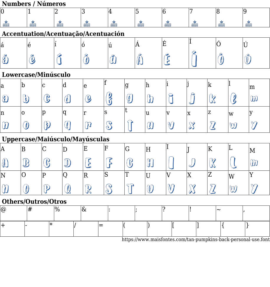 TAN PUMPKINS BACK: Baixar Fonte Grátis | MaisFontes