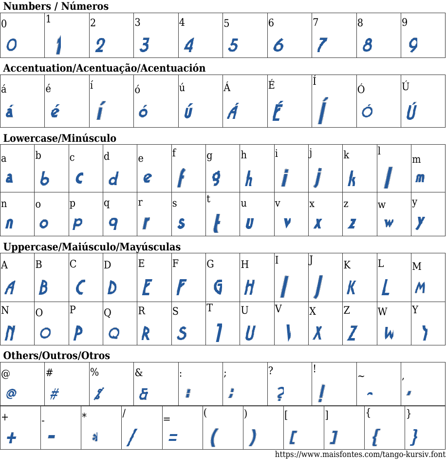 Tango Master kursiv Font: Free Download | MaisFontes