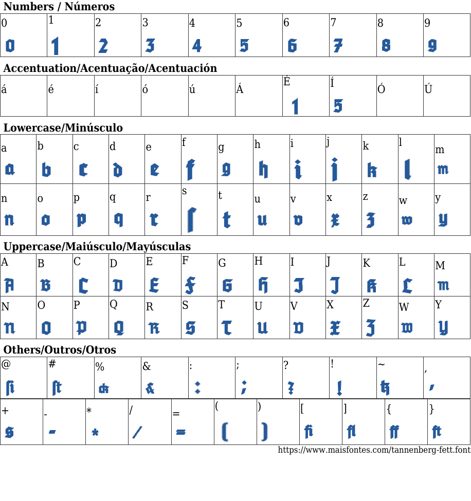 Tannenberg Fett: Free Font Download | MaisFontes