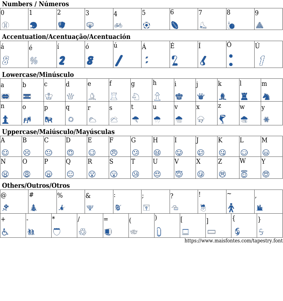 Tapestry Figures: Free Font Download | MaisFontes