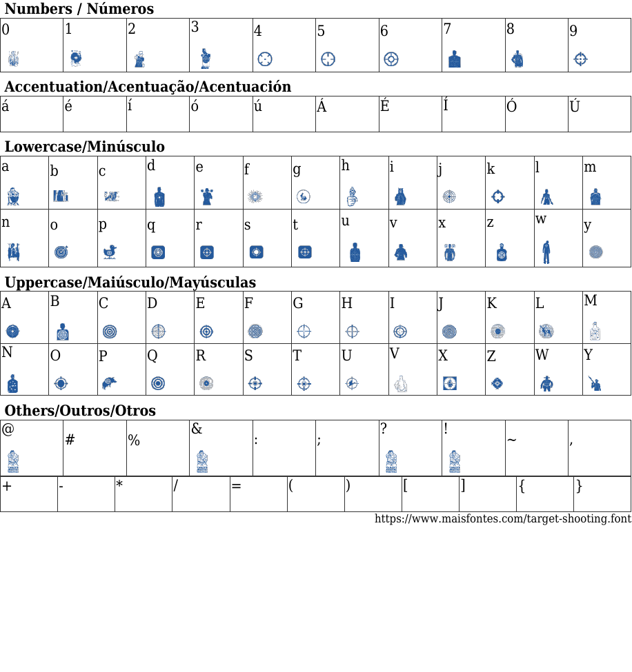Target Shooting: Free Font Download | MaisFontes