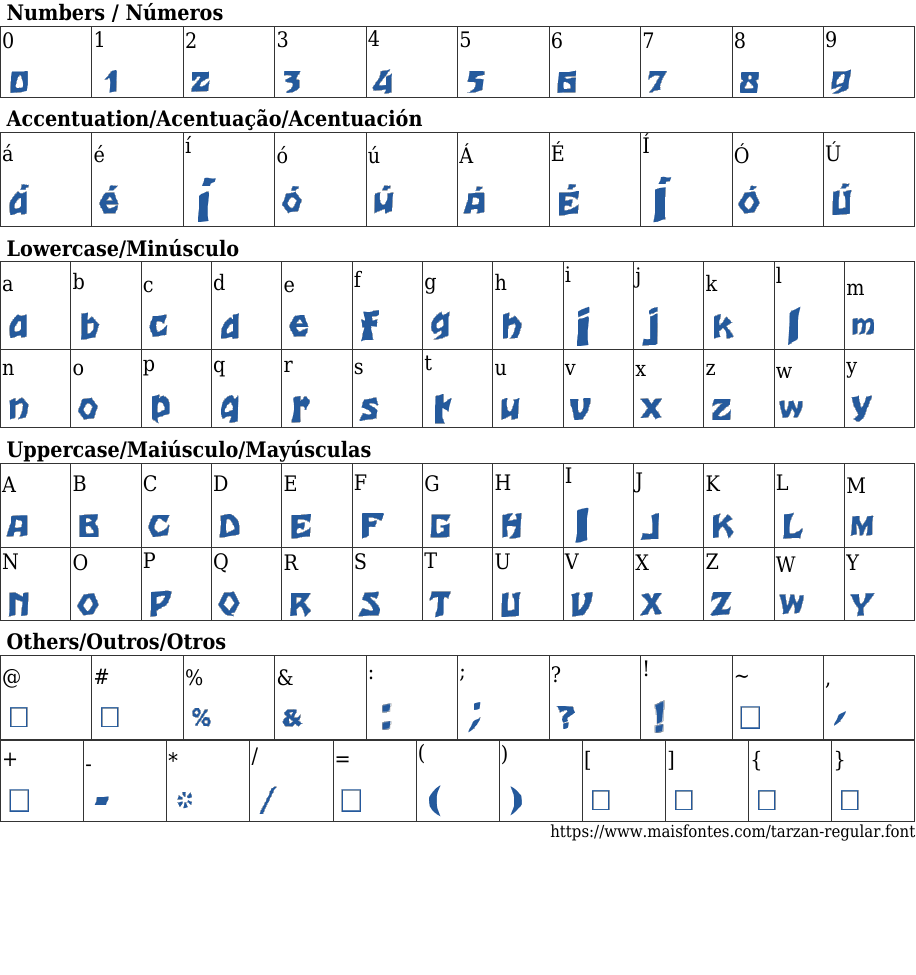 Tarzan Regular: Free Font Download | MaisFontes