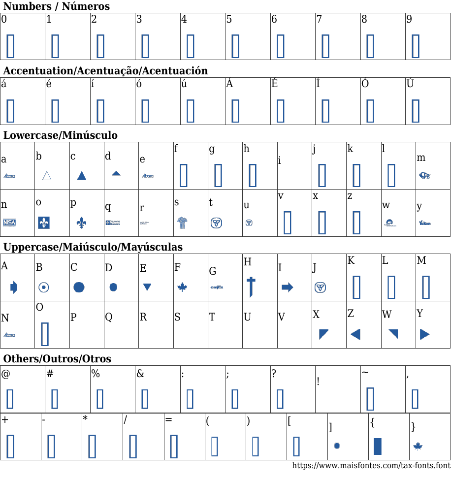 Tax Fonts: Free Font Download | MaisFontes