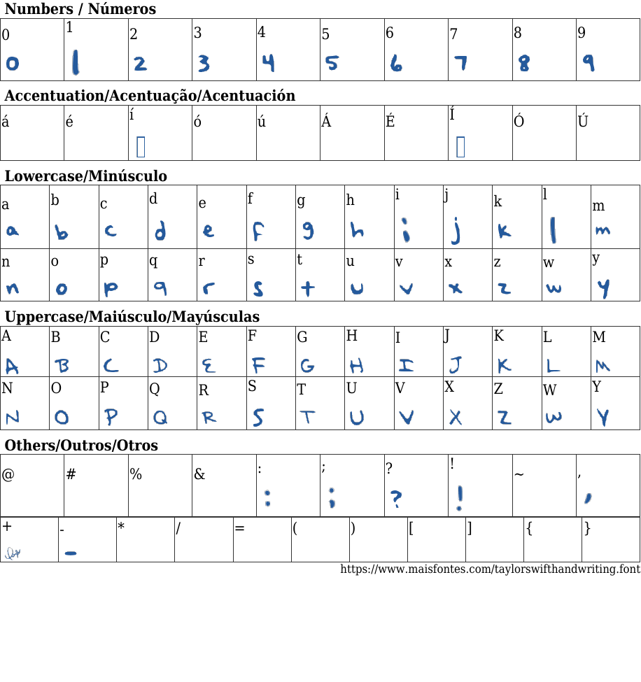 Taylor Swift Handwriting: Download Free Font | MaisFontes
