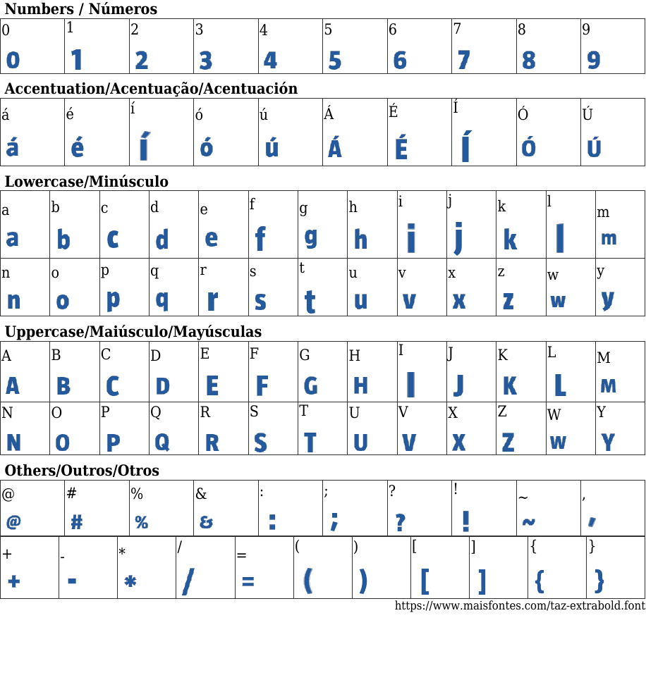 Taz Extra Bold: Download Free Font | MaisFontes