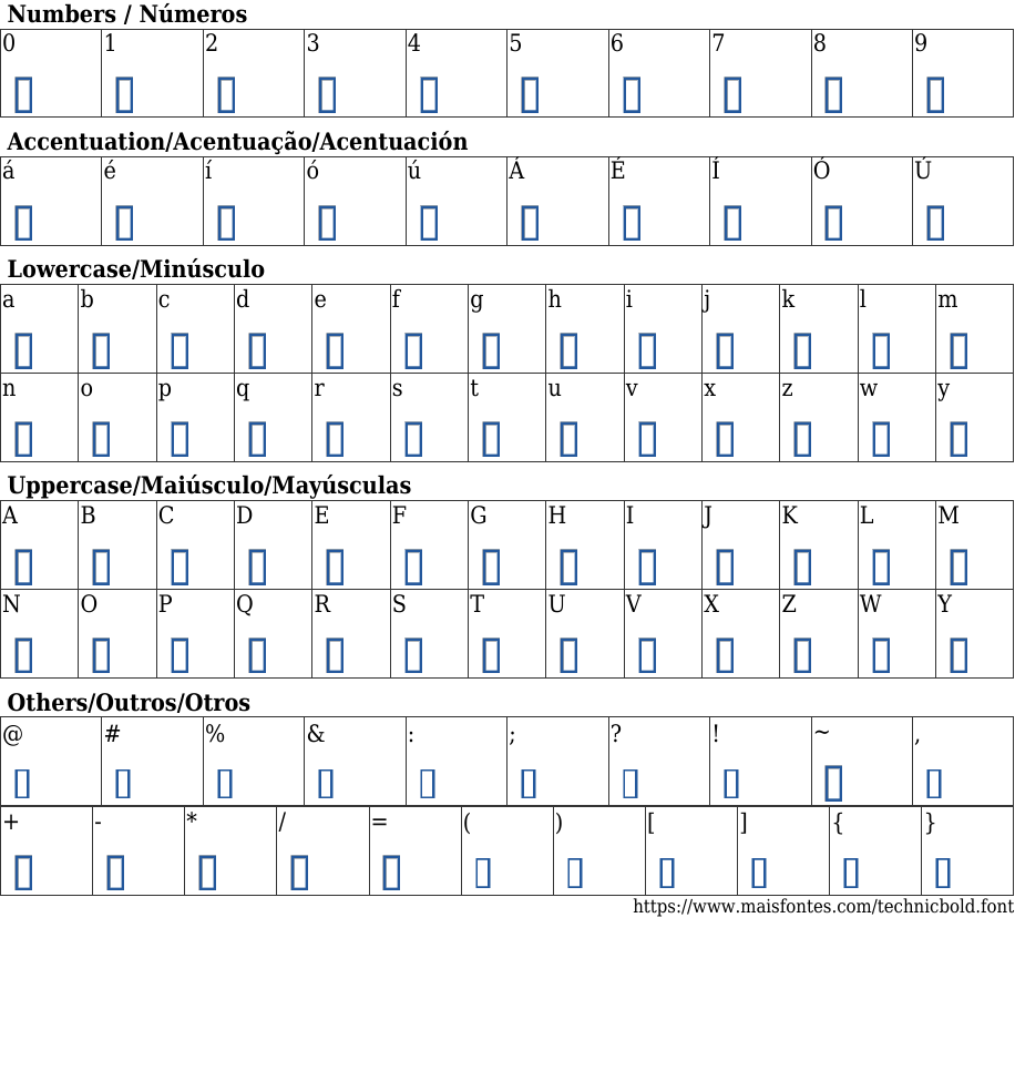 Technic Bold Font: Free Download | MaisFontes