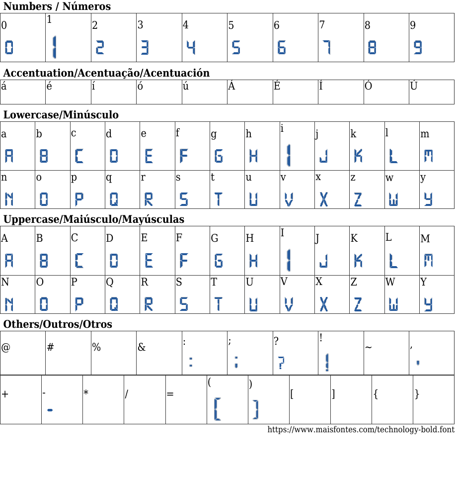 Technology Bold: Free Font Download | MaisFontes