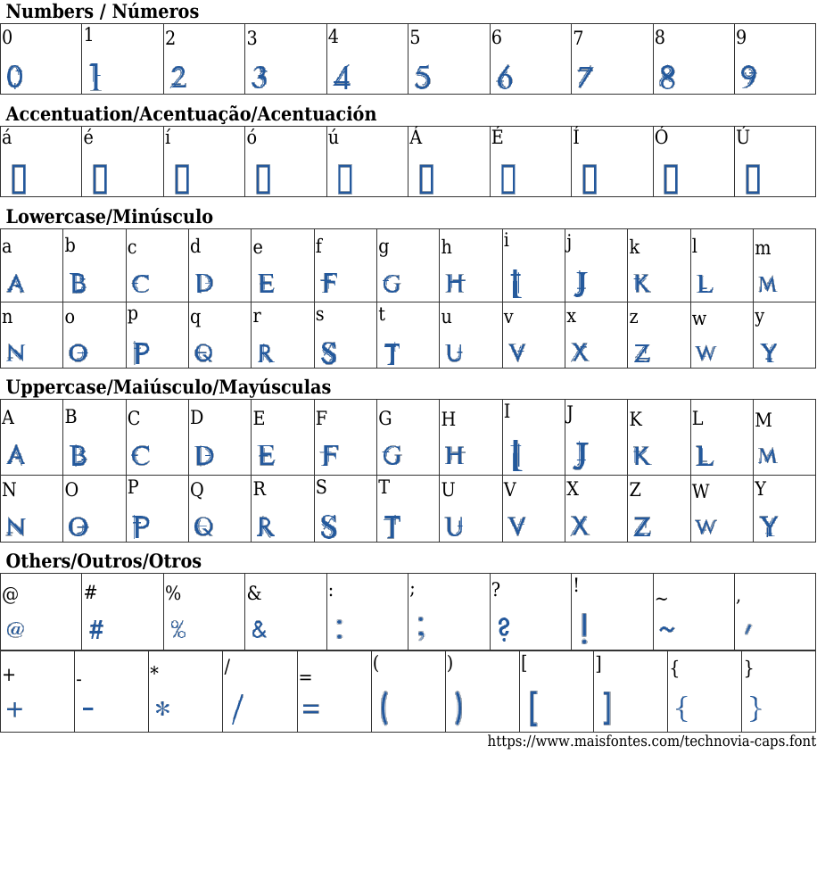 Technovia Caps: Baixar Fonte Grátis | MaisFontes