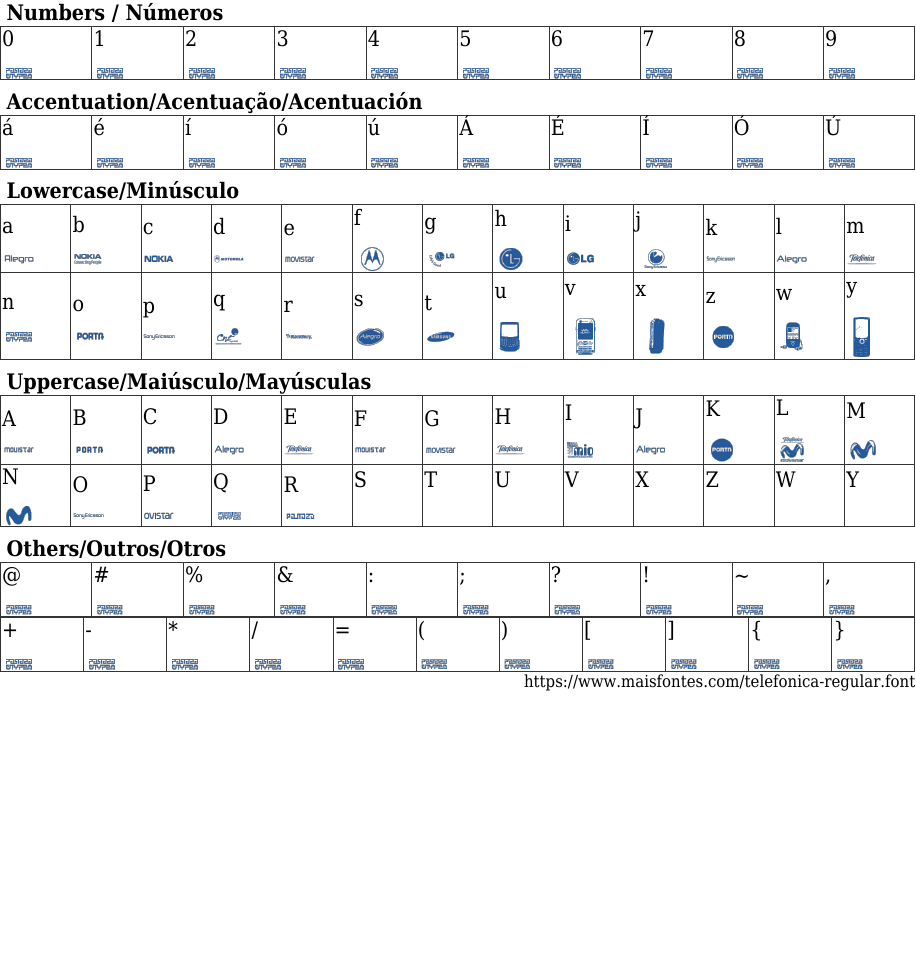 Telefonica Regular: Free Font Download | MaisFontes