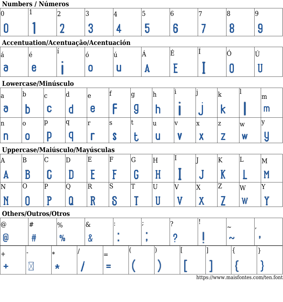Ten: Free Font Download | MaisFontes