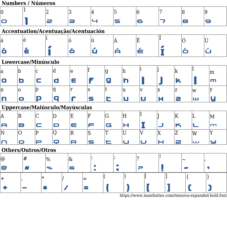 Tennova Expanded Bold: Free Font Download | MaisFontes