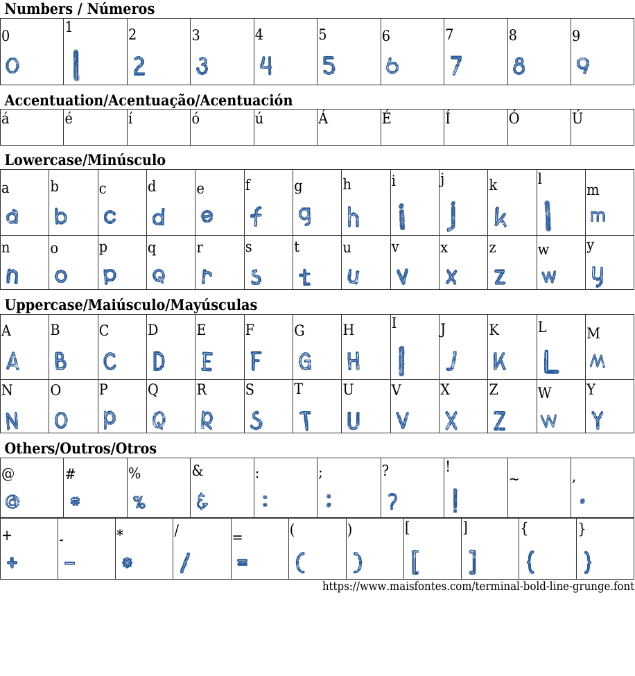 Terminal Bold Line Grunge: Free Font Download | MaisFontes