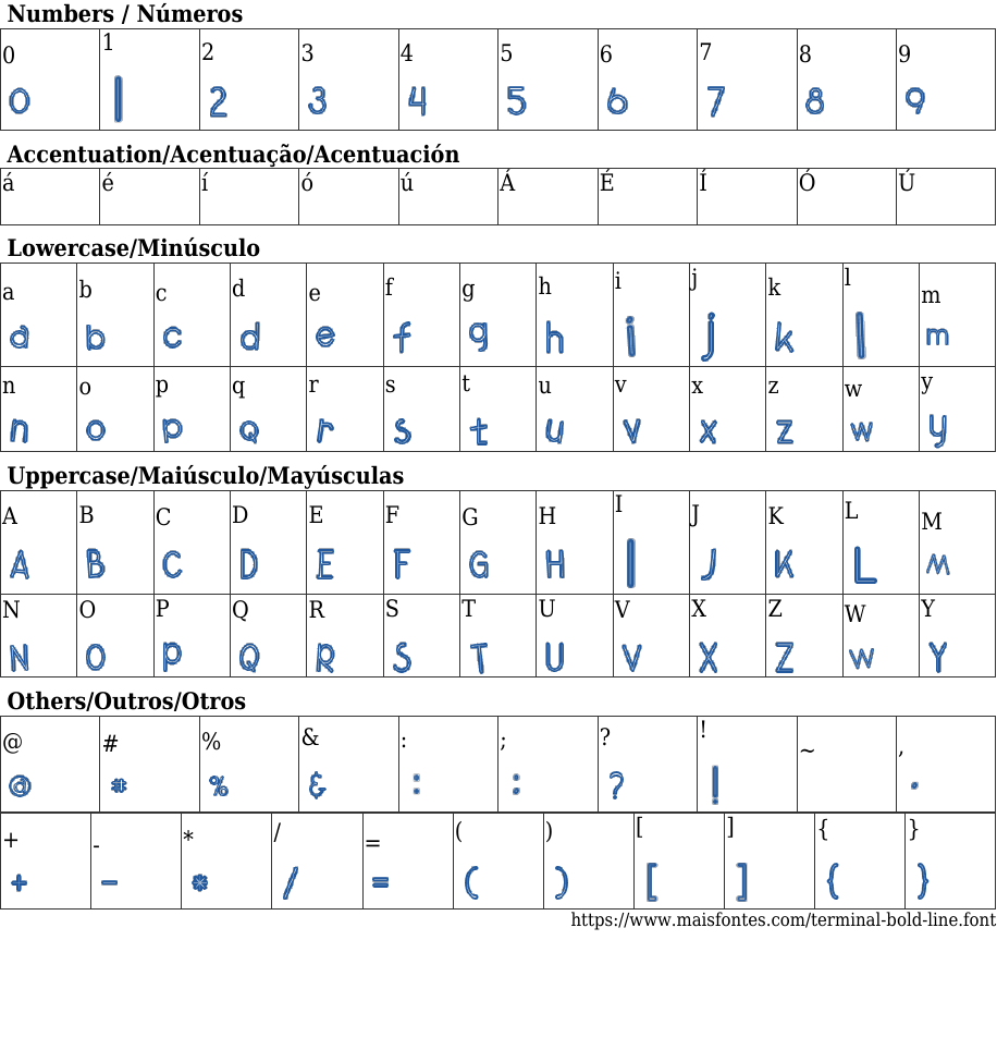Terminal Bold Line: Free Font Download | MaisFontes