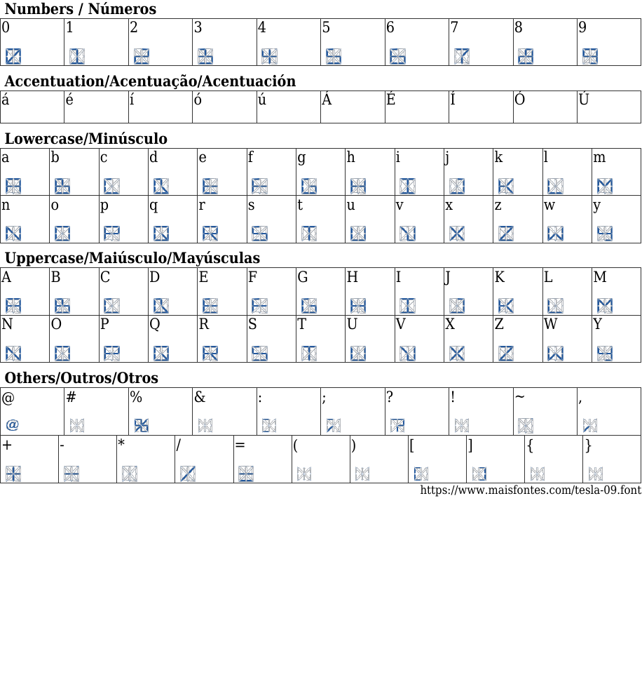 TESLA 09: Baixar Fonte Grátis | MaisFontes